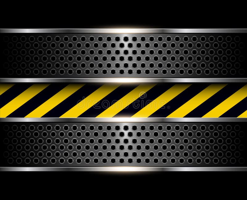 Background with Warning Stripes Stock Vector - Illustration of gray ...