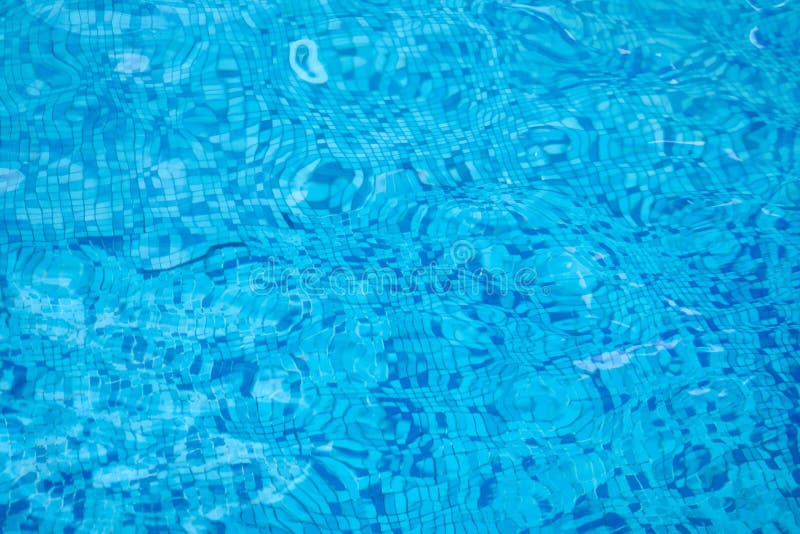 Background of Water in Blue Swimming Pool, Water Surface with a Sun ...
