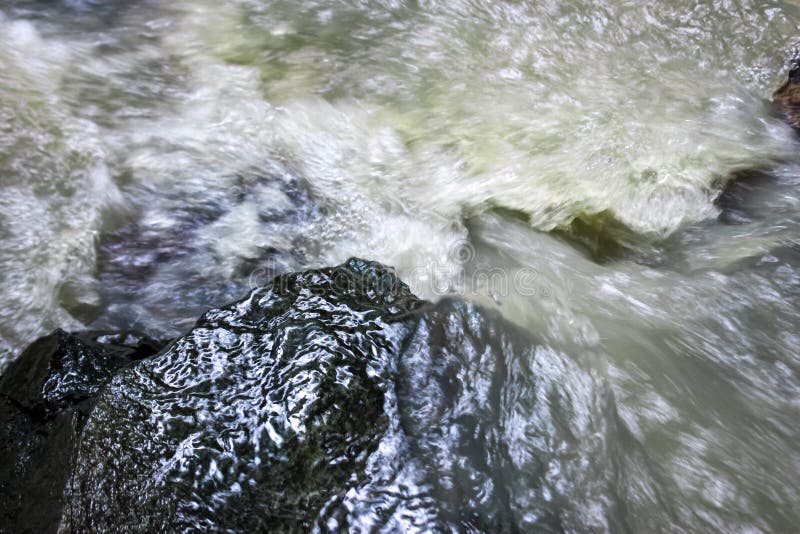Background of Water Flow Past the Rocks Stock Photo - Image of ...