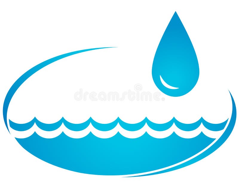 Background with Water Drop and Wave Stock Vector - Illustration of ...