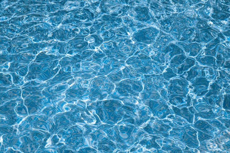 Background, Water Waves in the Pool with Sun Stock Photo - Image of ...