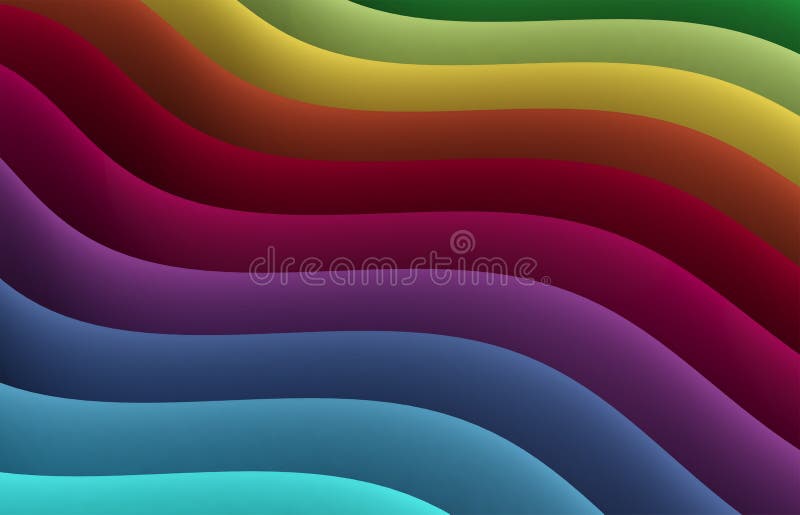 Background Wave Design Abstract Geometric Multicolor Stock Illustration ...