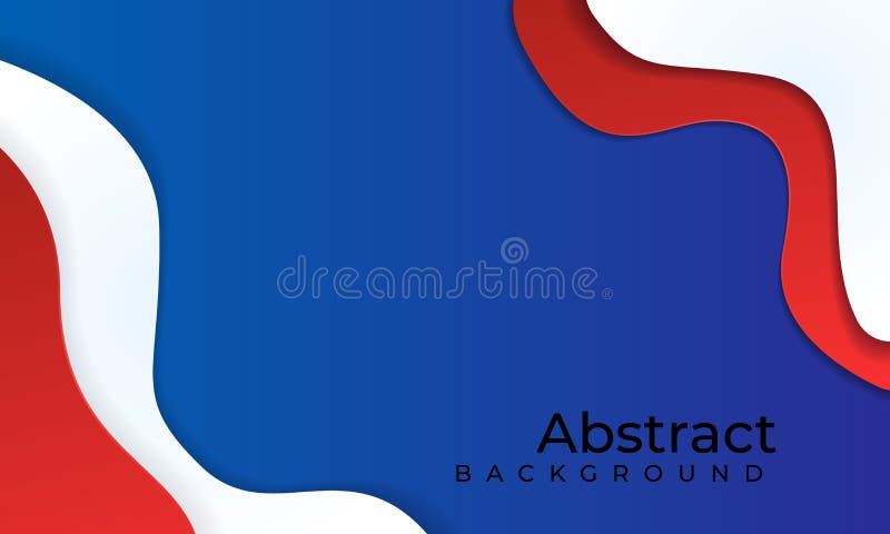 Background Wave Layered Red, White, Blue Colors Stock Vector ...