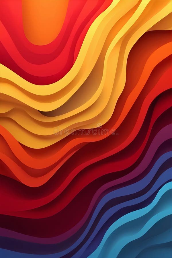Overlapping Color Waves Stock Illustrations – 745 Overlapping Color ...
