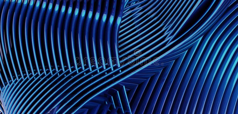 Background Waves Parallel Waves of Plastic Twisted Curved Tube 3D ...