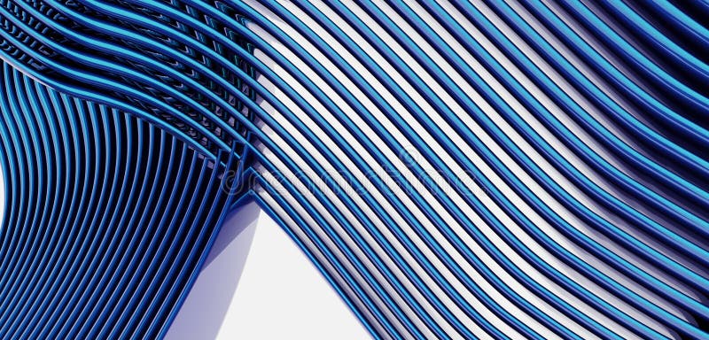 Background Waves Parallel Waves of Plastic Twisted Curved Tube 3D ...