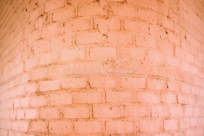 Background of a Wavy Brick Wall with Soft Pink Tones Stock Image ...