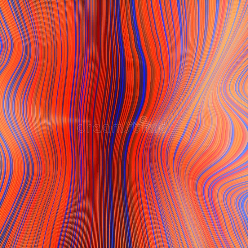 Background of Wavy Floating Multi-colored Lines. Abstract Rippled ...