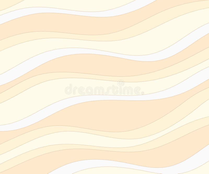 Background of Wavy Lines.Vector Illustration. Beige . Stock Vector ...