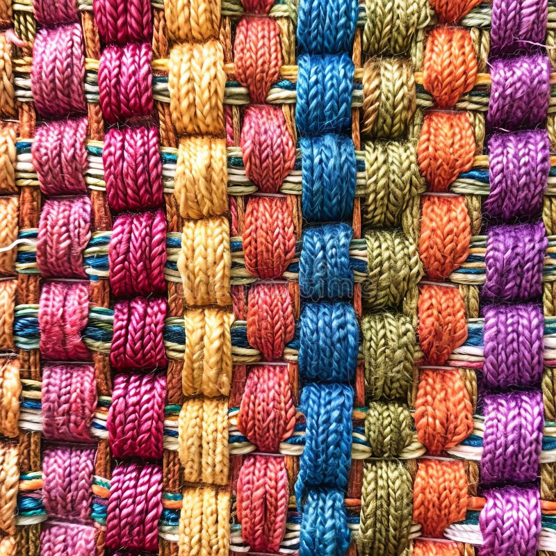 Background of Weaving Pattern Colorful Fabric Texture Stock ...