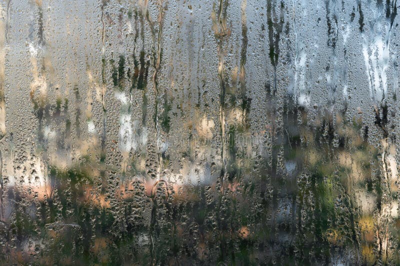 Wet Glass, Drops on the Window. Stock Photo - Image of macro, humidity ...