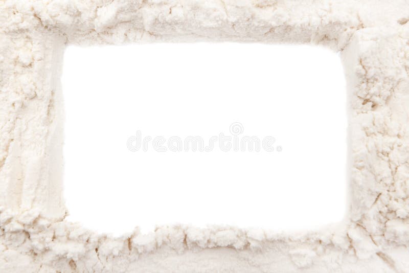 Background from Wheat Flour. Texture of Flour with a Free Space in the ...