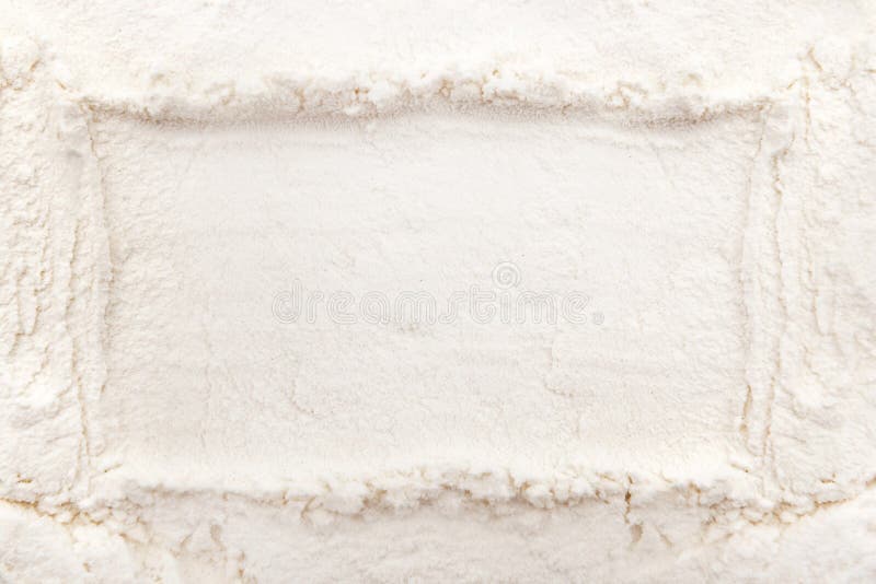 Background from Wheat Flour. Texture of Flour with a Free Space in the ...