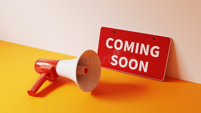 A Background Where a Sign Reading "Coming Soon" is Placed with a ...