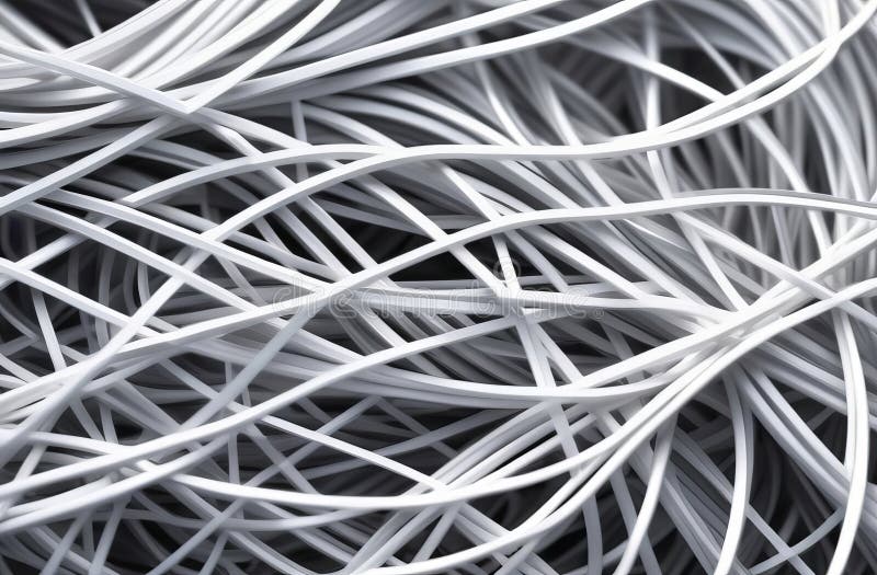 Background of white cables stock photo. Image of closeup - 326683166
