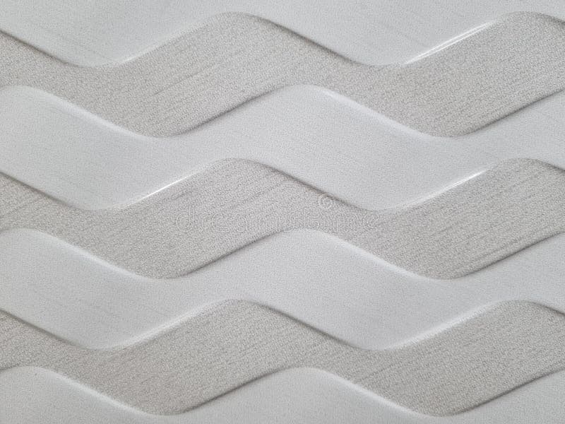 Background of White Ceramic Wall Tiles with Wave Pattern, Up Close ...