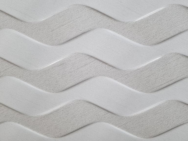 Background of White Ceramic Wall Tiles with Wave Pattern, Up Close ...