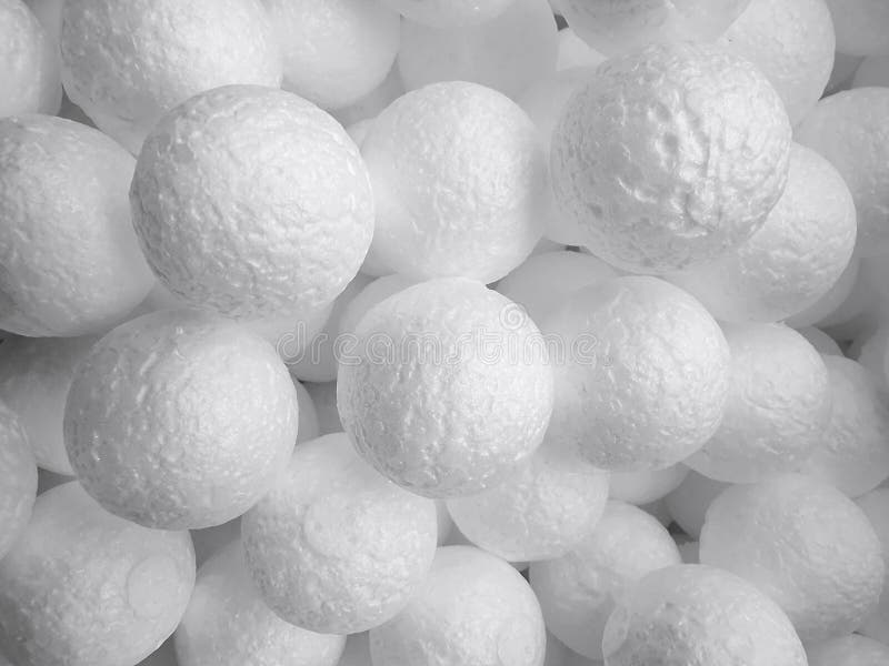 Background of White Circle Styrofoam Ball Pattern Texture Foam Surface ...