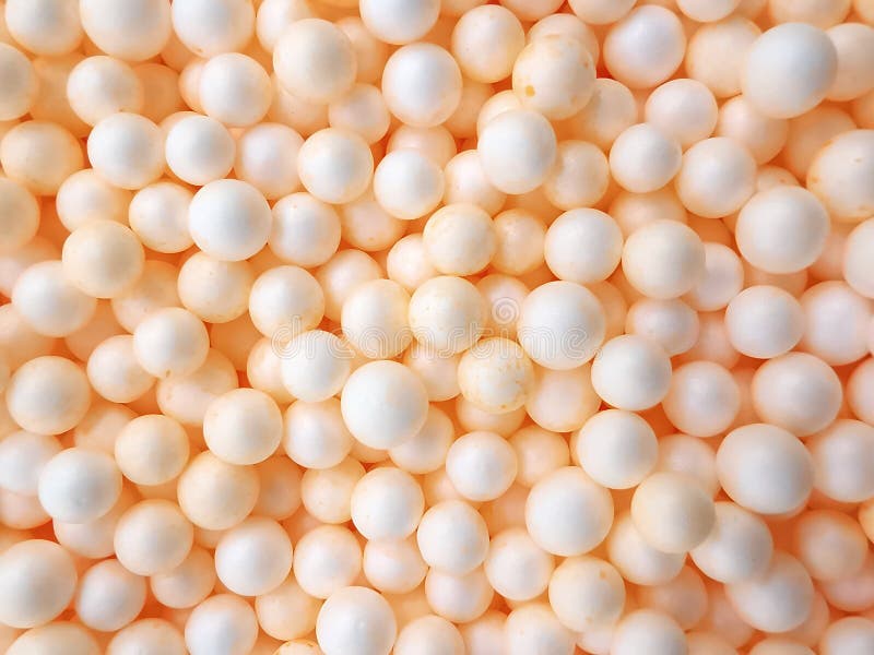 Background of White Circle Styrofoam Ball Pattern Texture Foam Surface ...