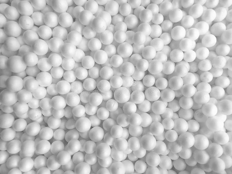 Background of White Circle Styrofoam Ball Pattern Texture Foam Surface ...