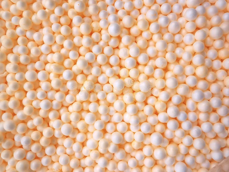Background of White Circle Styrofoam Ball Pattern Texture Foam Surface ...