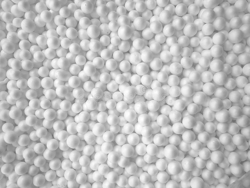 Background of White Circle Styrofoam Ball Pattern Texture Foam Surface ...