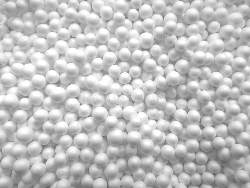 Background of White Circle Styrofoam Ball Pattern Texture Foam Surface ...