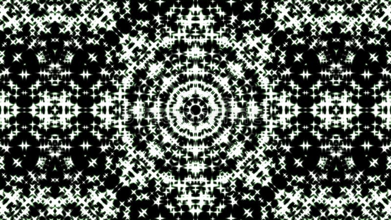 Background a White Circular Pattern on a Black Background, Producing a ...