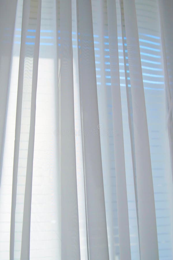 Background of the White Cloth Curtains on the Window Stock Photo ...