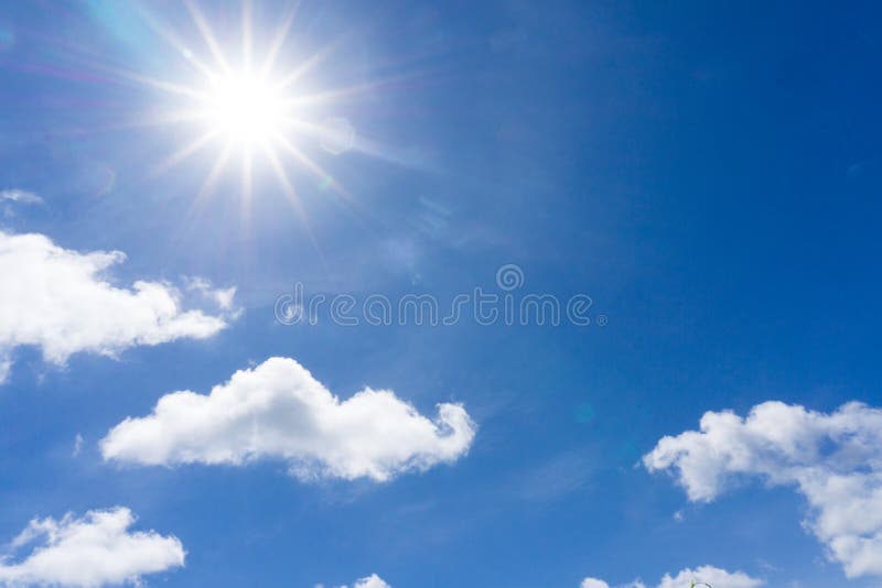 Background White Clouds Floating in the Blue Sky at Noon Stock Image ...