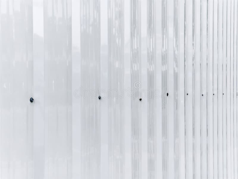 Background of White Corrugated Steel Sheet Wall Stock Image - Image of ...