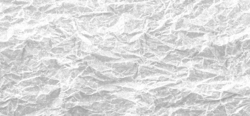 Background White Crumpled Paper Panorama. View from Above Stock Image ...