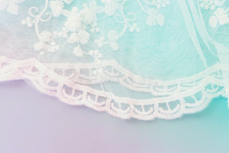 Background of White Delicate Lace Fabric, Pastel Toned Stock Photo ...