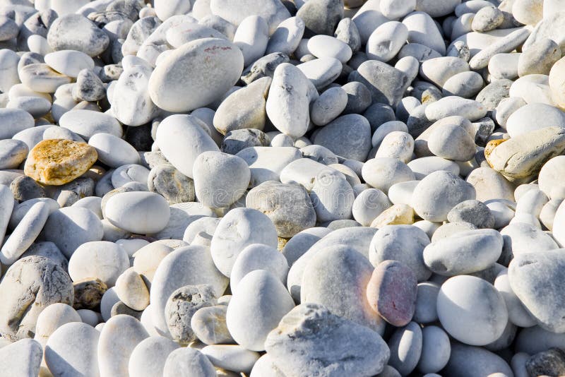 Background with White and Gray Stones Softly Rounded Stock Image ...