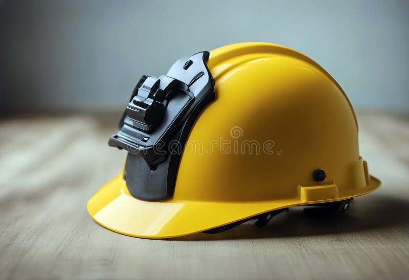 Background White Isolated Helmet Safety Yellow Hat Hard Construction ...