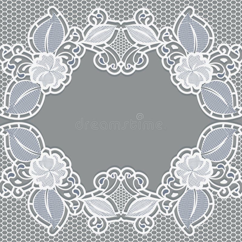 Background with White Lace. it Can Be Used As a Template Greeting Card ...