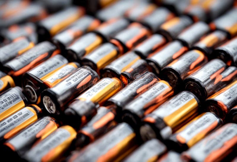 Background White Olated Li Batteries Heap Ion Group Computer Circle ...