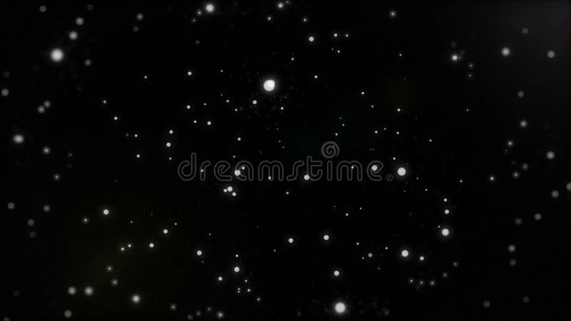 Background with White Particles, Movement of Particles Background Stock ...