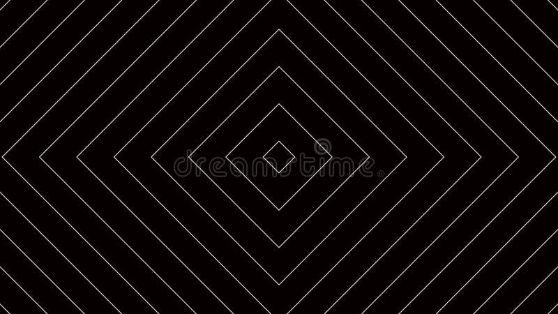 Background of White Polygon Lines Rotating Over and Over Again. Stock ...