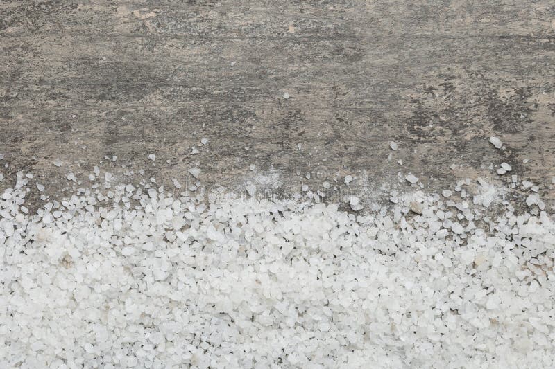 Background from White Sea Salt. Coarse Rock Salt Texture Witth Copy ...