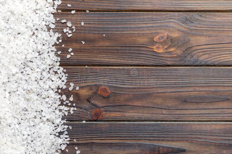 Background from White Sea Salt. Coarse Rock Salt Texture Witth Copy ...