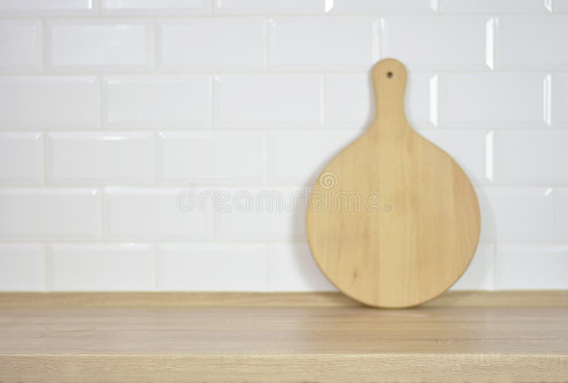 Background with Wheite Tiles and Work Place Stock Image - Image of ...