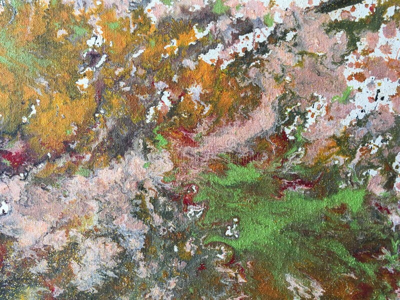 Background of Colorful Splashes of Paint. Fragment of Artwork Stock ...