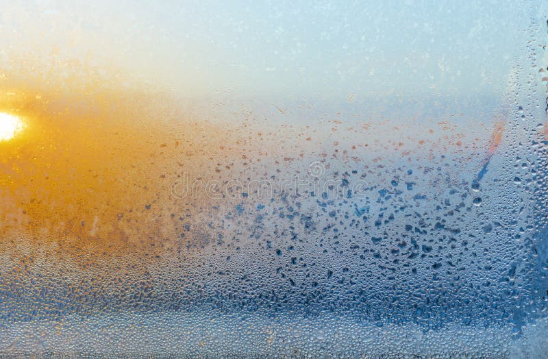 Background of Window Glass with Drops Stock Image - Image of bright ...