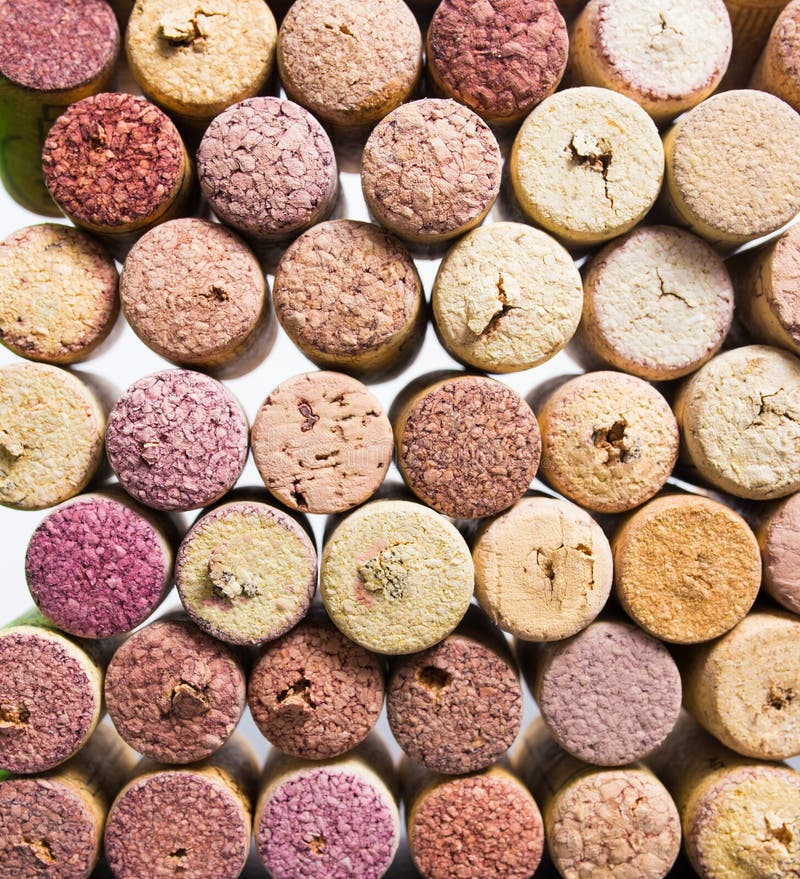 Background of Wine Bottles Corks Stock Image - Image of closeup ...