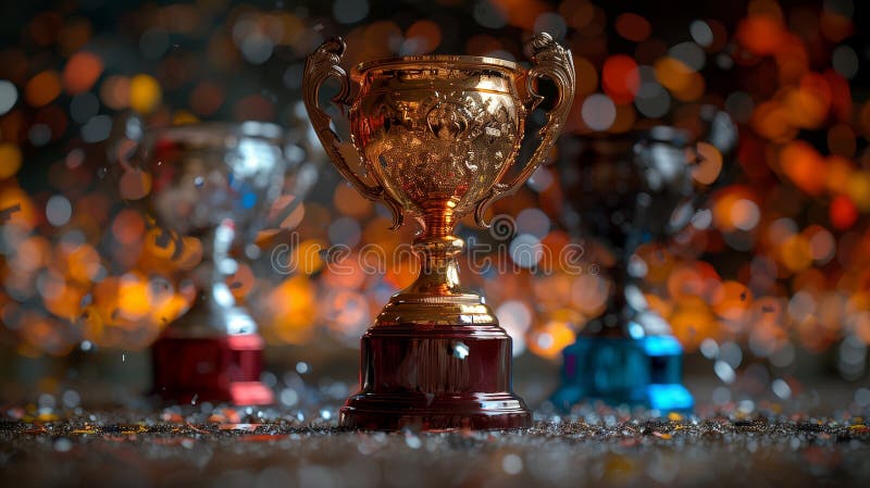 Winners Trophy, Celebrating First Place, Second Place, and Third Place ...