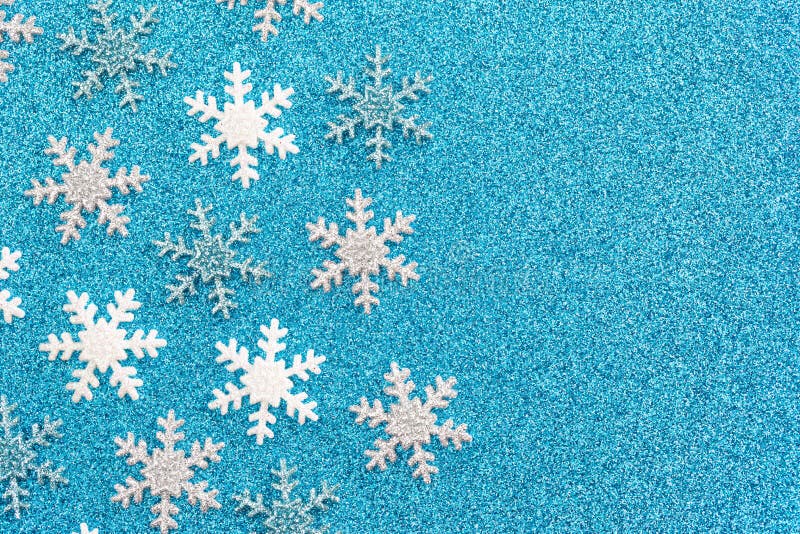A Background of Winter Glitter Snow Flakes Stock Photo - Image of ...