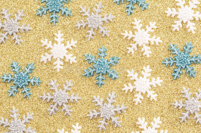 A Background of Winter Glitter Snow Flakes Stock Photo - Image of ...