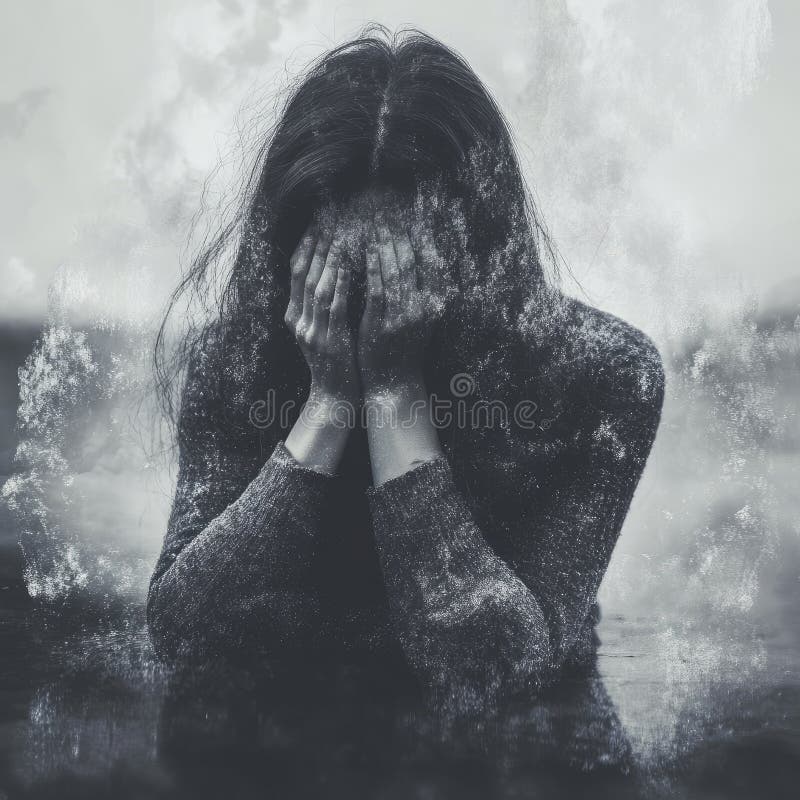 Background Woman of Treatment of Depression Stock Illustration ...