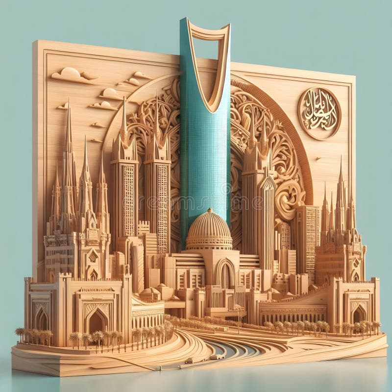 Background Wood Carving Riyadh Saudi Arabia Stock Illustration ...